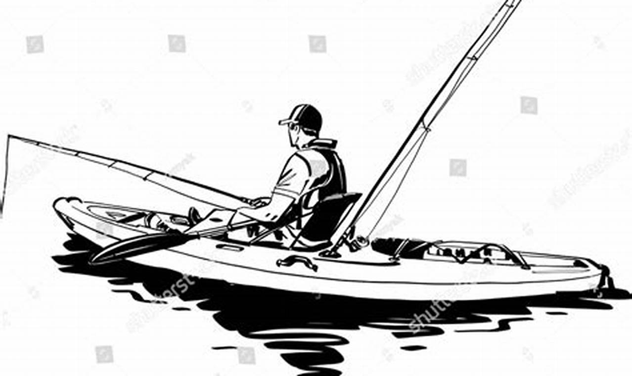 Best Kayak Fishing Drawings & Sketches